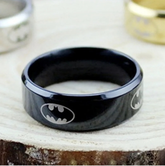 Accessories | New Engraved 4 Round Batman Symbol Hero Polished Black ...